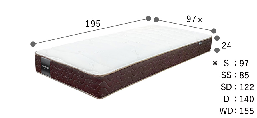 フランスベッド TW-107Ag マットレス｜かねたやオンライン